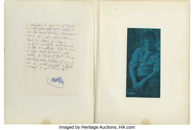 Jim Morrison important handwritten notebook containing over 100 | Lot ...
