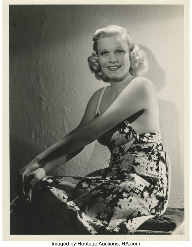 Jean Harlow oversize custom portrait of from Saratoga by George | Lot ...