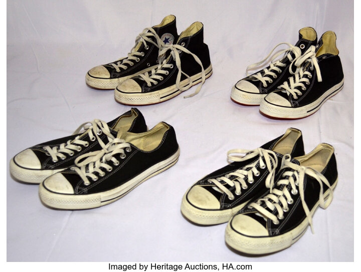 Collection of signature Converse shoes worn throughout the | Lot #1156 ...