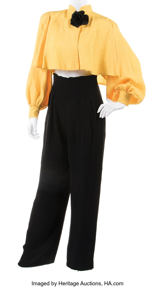 Liza Minnelli yellow and black ensemble by Estevez.... Movie/TV | Lot ...
