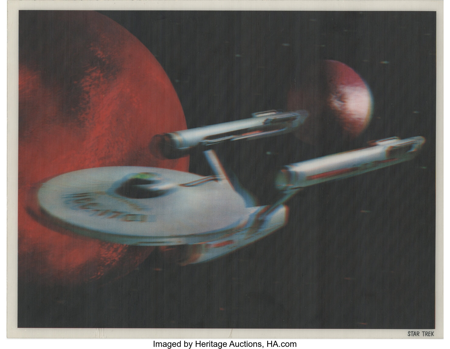 "Starship Enterprise NCC-1701" 3D lenticular game board from Star | Lot ...