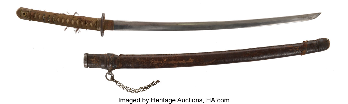 John Belushi "Samurai Futaba" sword and scabbard from Saturday Night ...