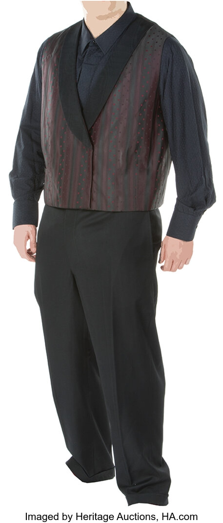 "Plutarch Heavensbee" ensemble worn in The Hunger Games: Catching | Lot ...