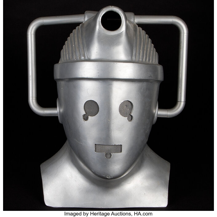 Doctor Who screen used "Cyberman" helmet from the 1968 episode | Lot ...