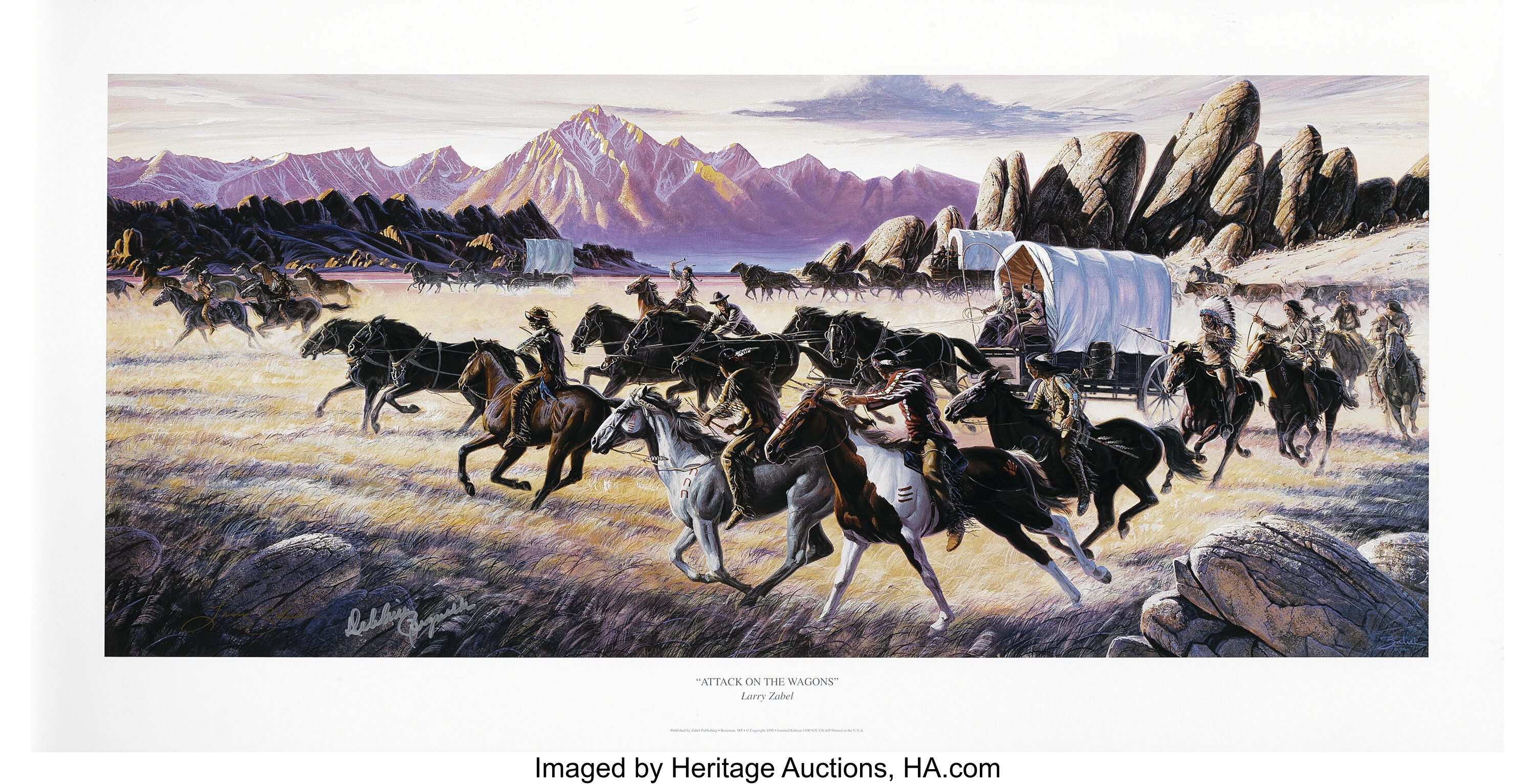 Larry Zabell limited-edition print signed by the artist and Debbie ...