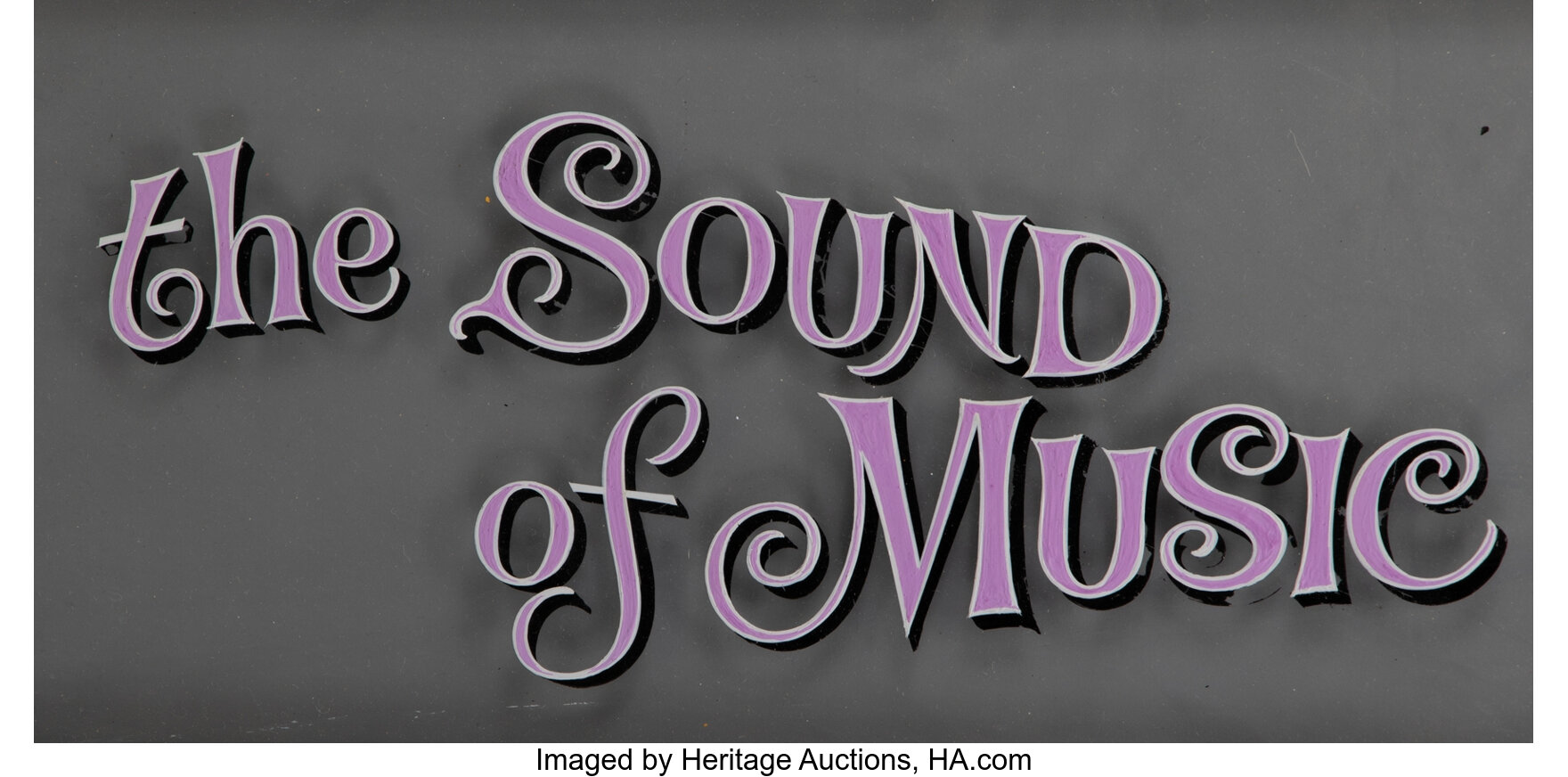 The Sound of Music original concept title art.... Movie/TV | Lot #2336 ...