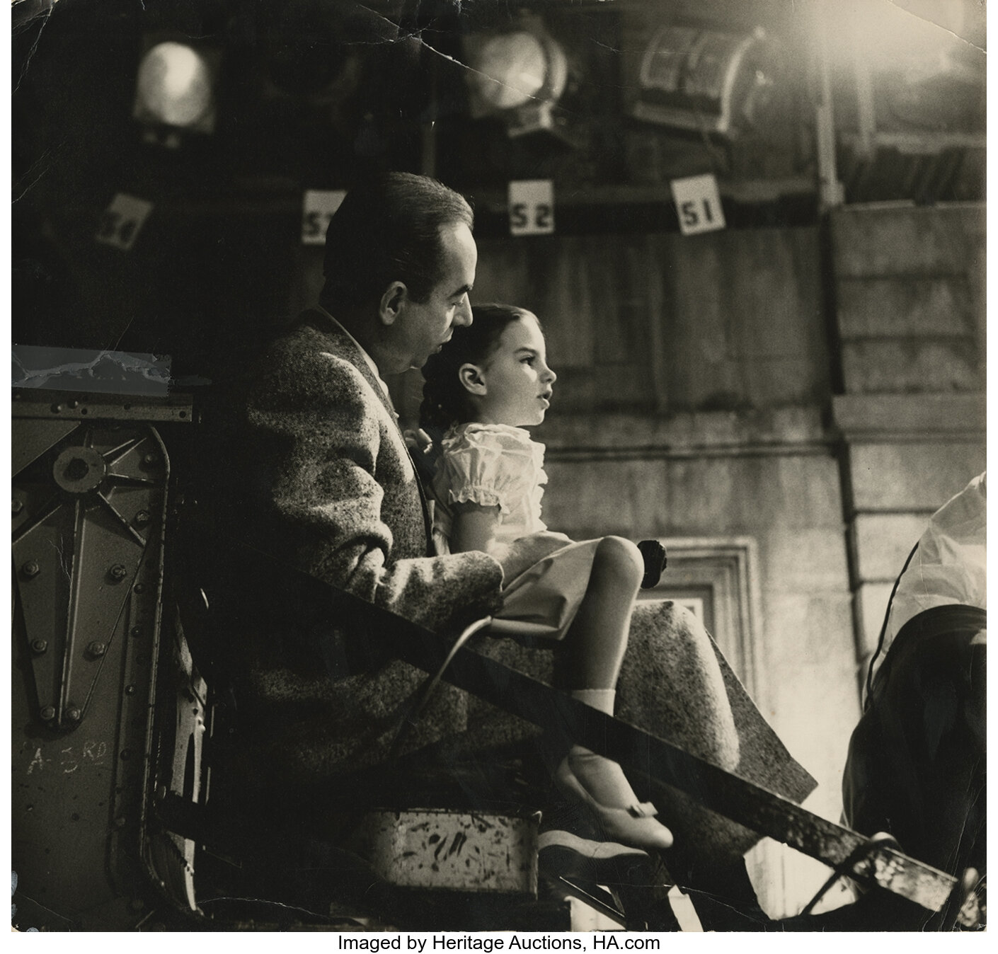 Liza Minnelli and Vincente Minnelli on set oversize photograph by | Lot ...