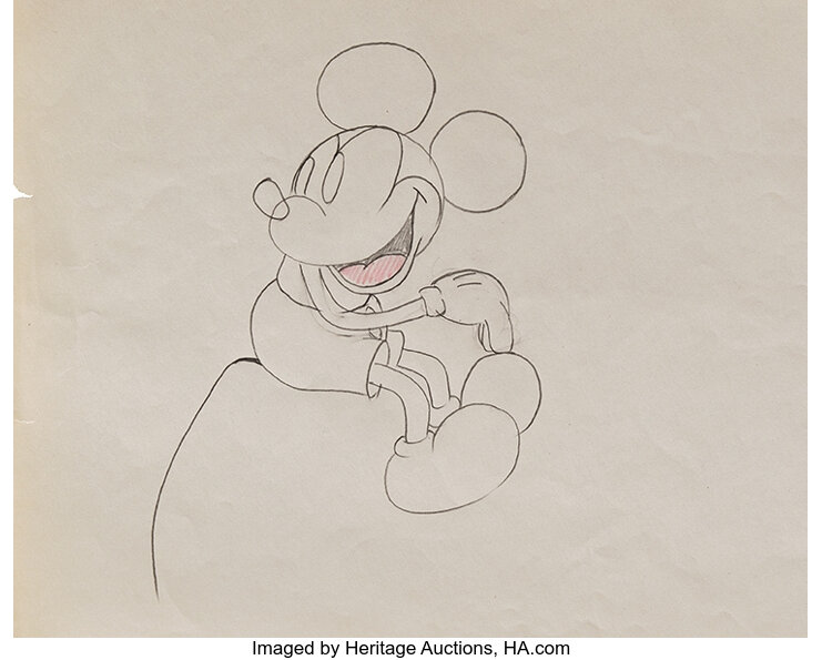 "Mickey Mouse" production drawing from Cactus Kid.... Movie/TV | Lot ...