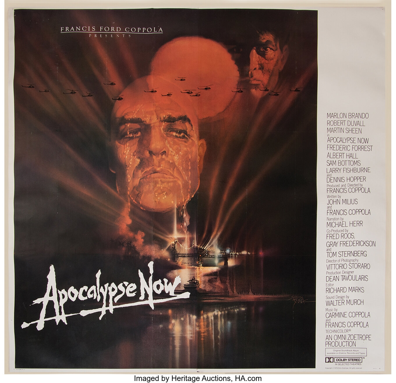 Apocalypse Now 6-sheet poster.... Movie/TV Memorabilia | Lot #2468 ...