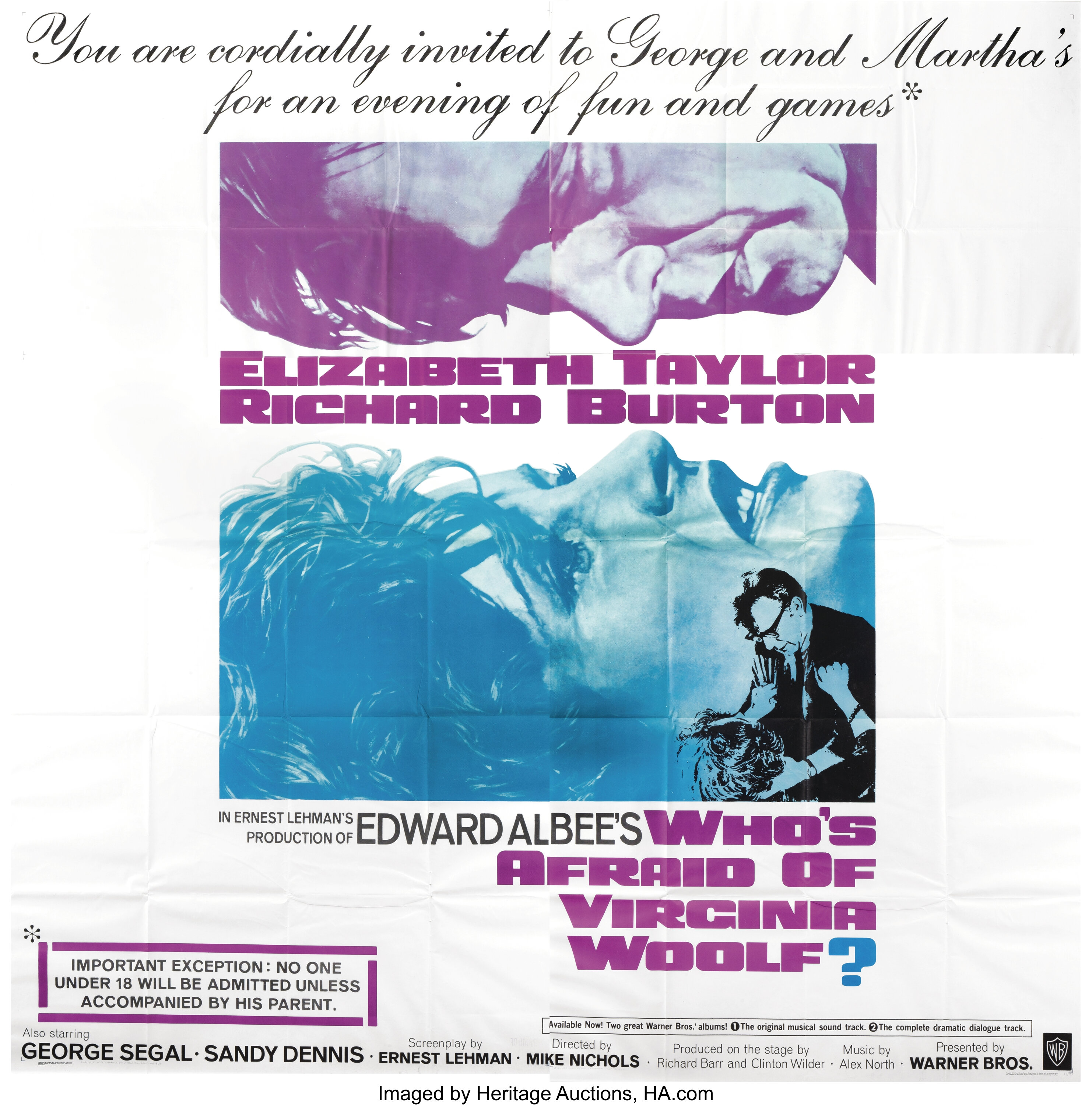Pair of Elizabeth Taylor oversized posters.... Movie/TV Memorabilia ...