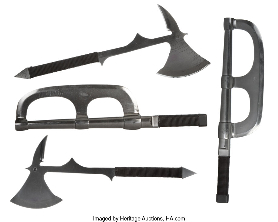 Collection of (4) assorted prop weapons from the Training Center in ...