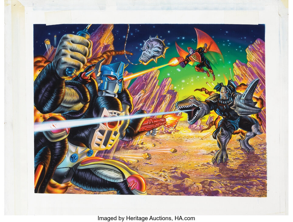 Original illustration merchandising art from Beast Wars: | Lot #1102 ...