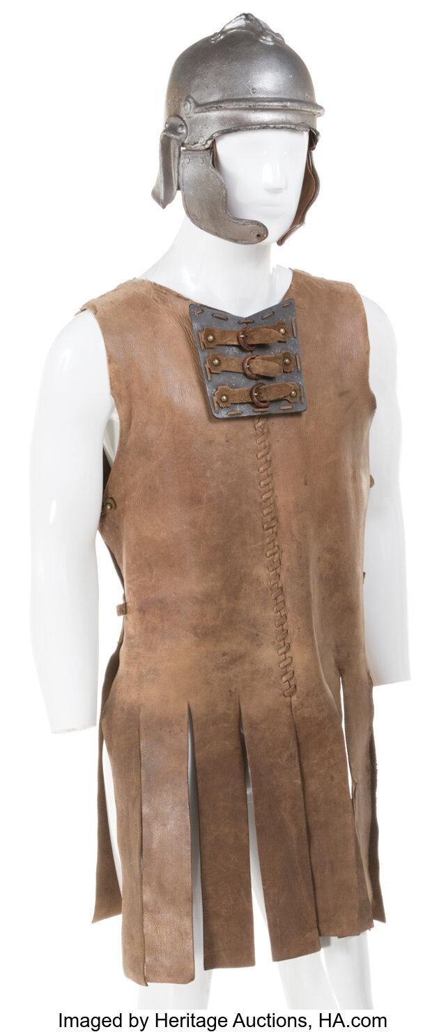 The Greatest Story Ever Told Roman soldier leather cuirass and | Lot ...