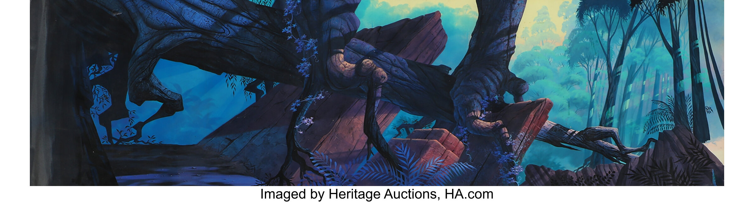 The Rescuers Down Under pan production background.... Animation Art ...