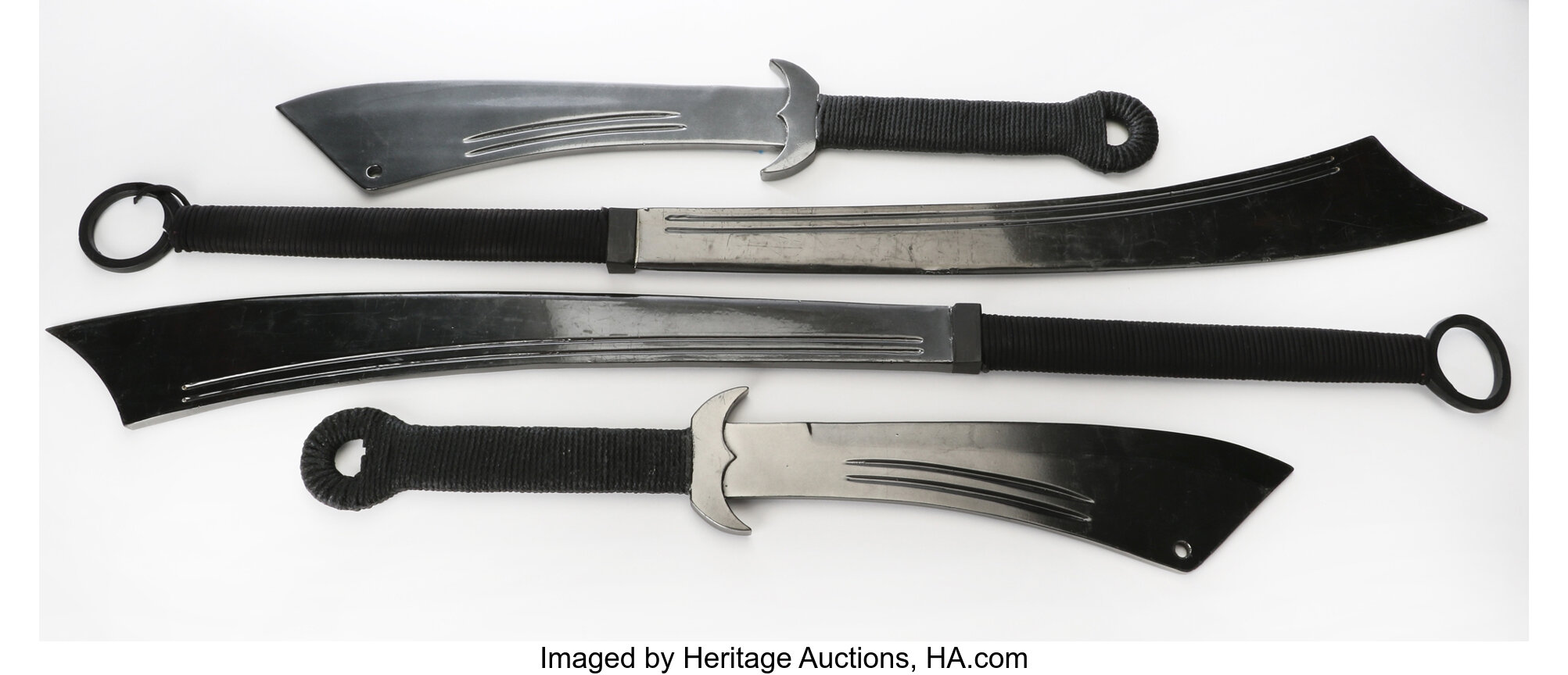 Collection of (4) sword props from The Hunger Games: Catching | Lot ...