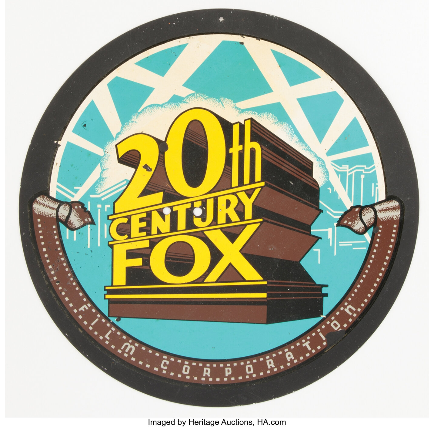 Vintage 20th Century Fox metal studio sign.... Movie/TV Memorabilia ...