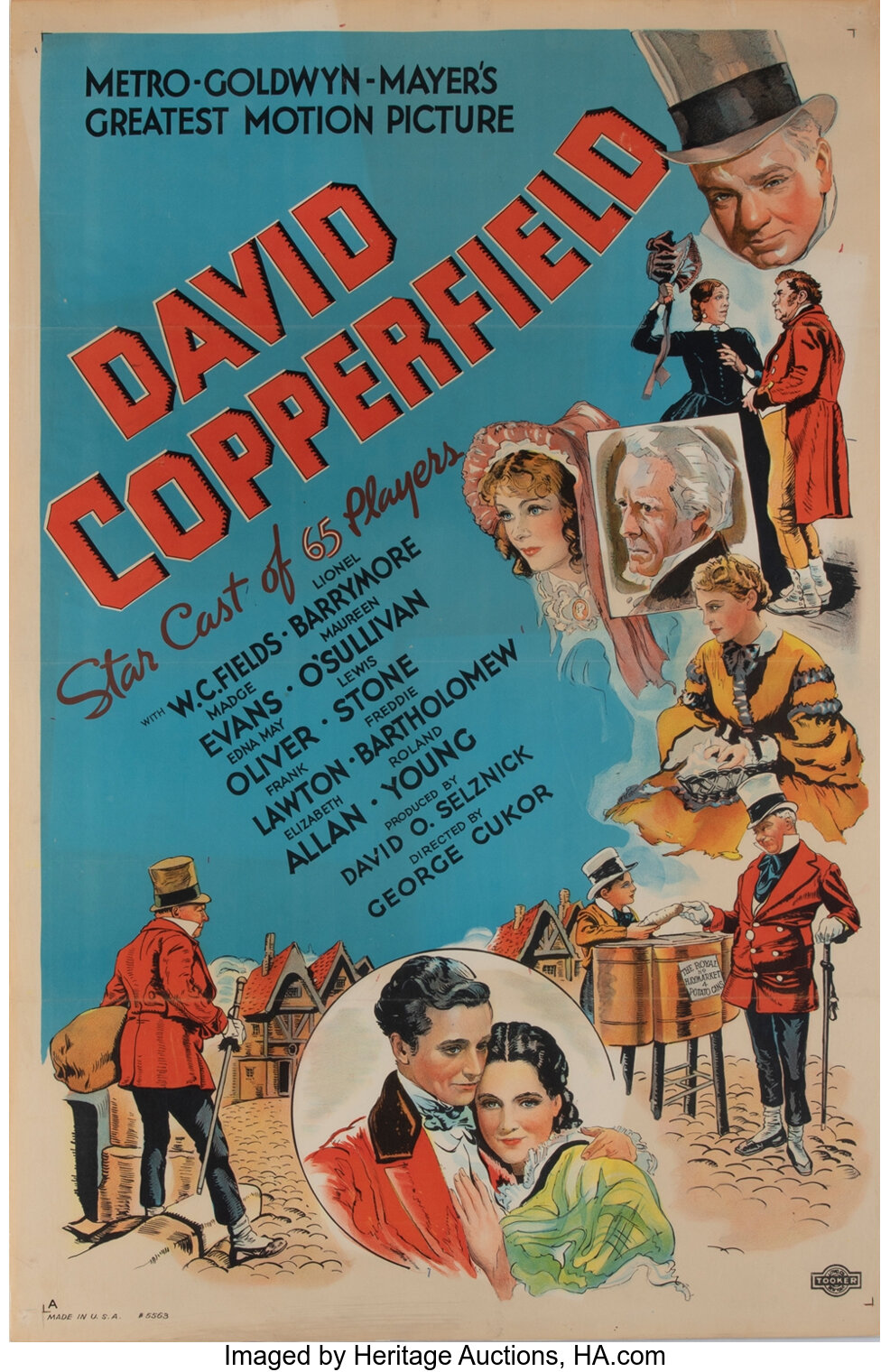 W. C. Fields one-sheet poster for David Copperfield.... Movie/TV | Lot ...
