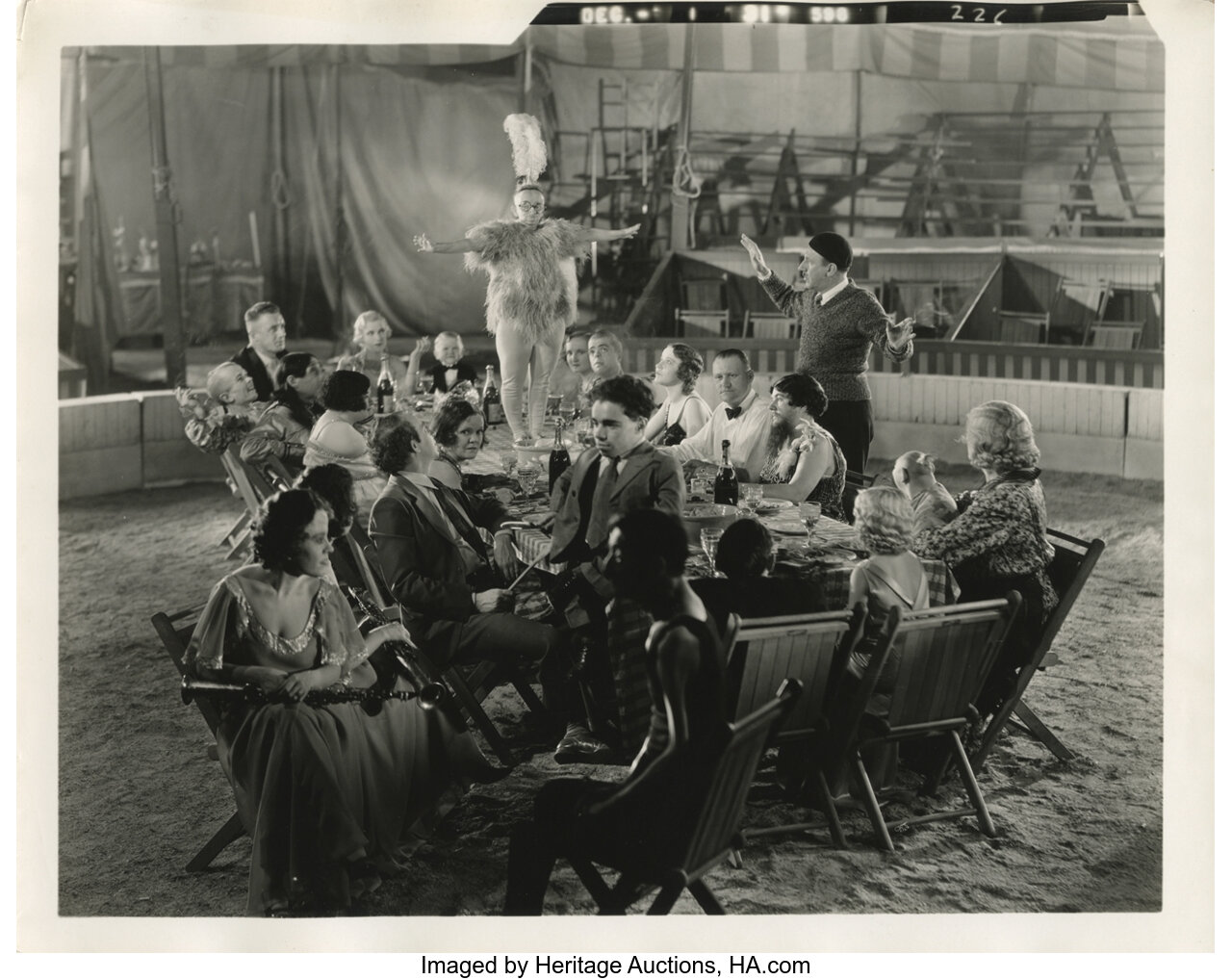Freaks behind the scenes "wedding feast" photograph featuring Tod | Lot ...