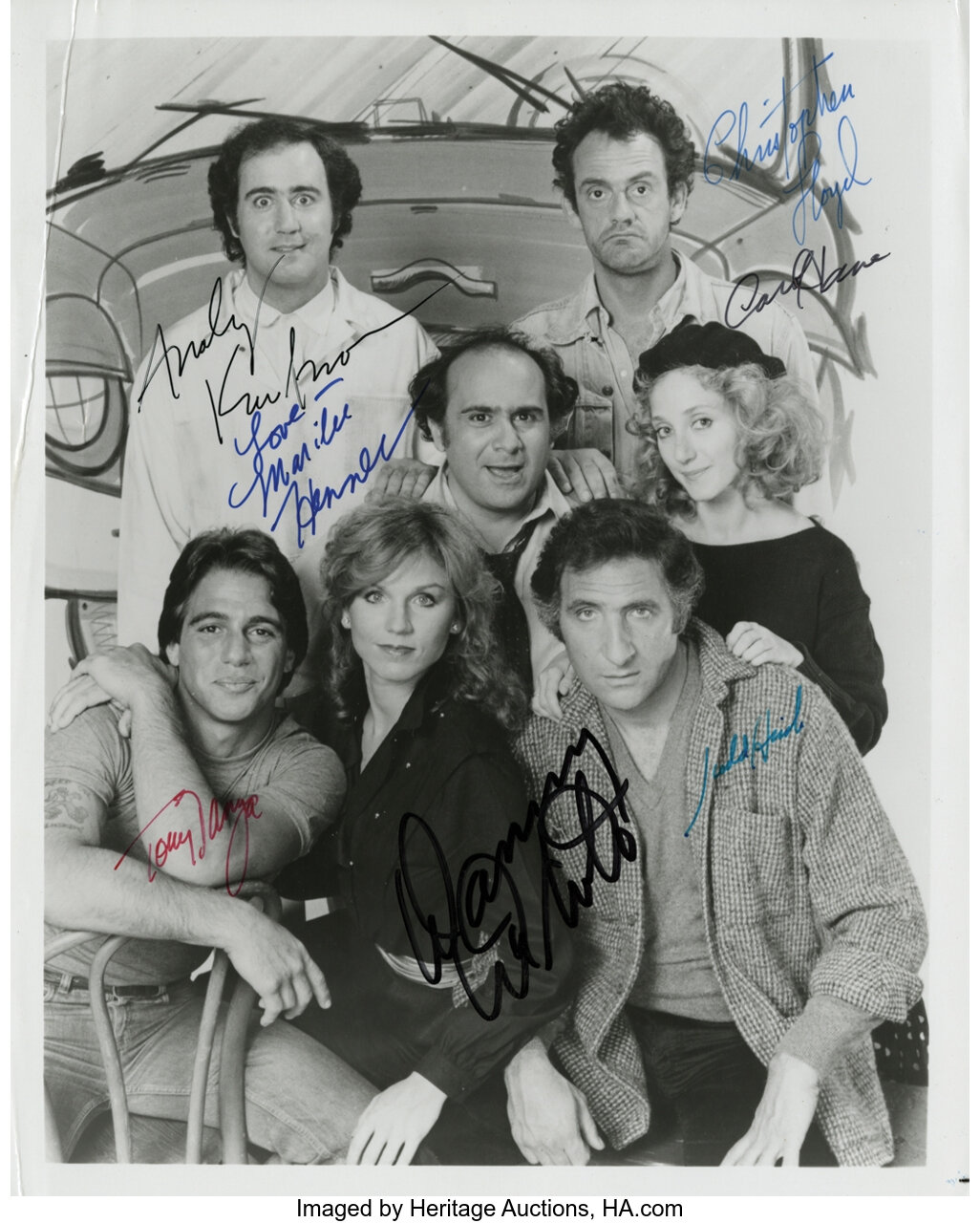 [Taxi] cast signed production photograph.... Movie/TV Memorabilia | Lot ...