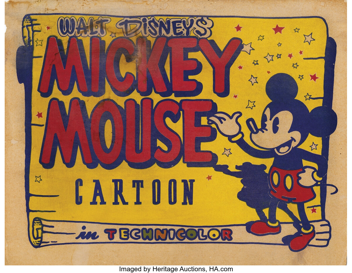 Walt Disney's "Mickey Mouse" cartoon lobby card. . ... Movie Posters ...
