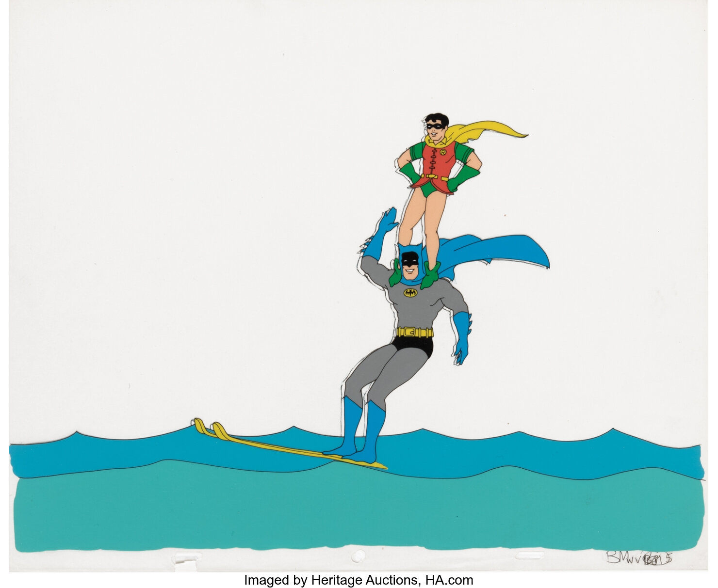 Batman" & "Robin" animation cel for as Sea World commercial.... | Lot ...