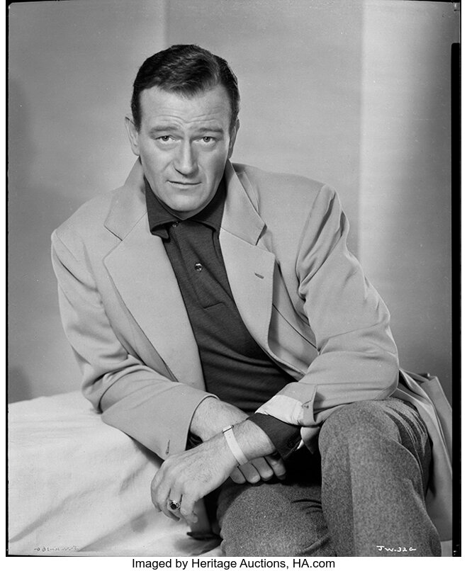 John Wayne (3) vintage studio camera negatives. ... Movie/TV | Lot ...