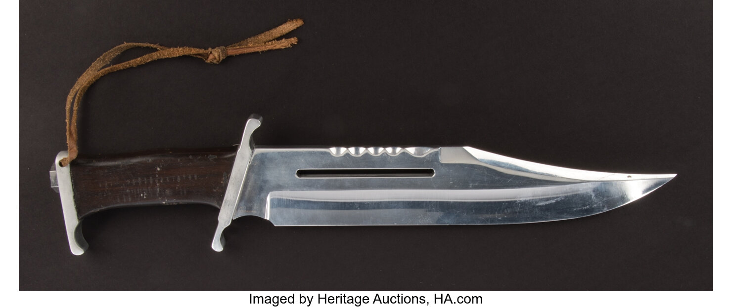 Rambo III prop Hibben Bowie knife and sheath.... Movie/TV | Lot #2229 ...