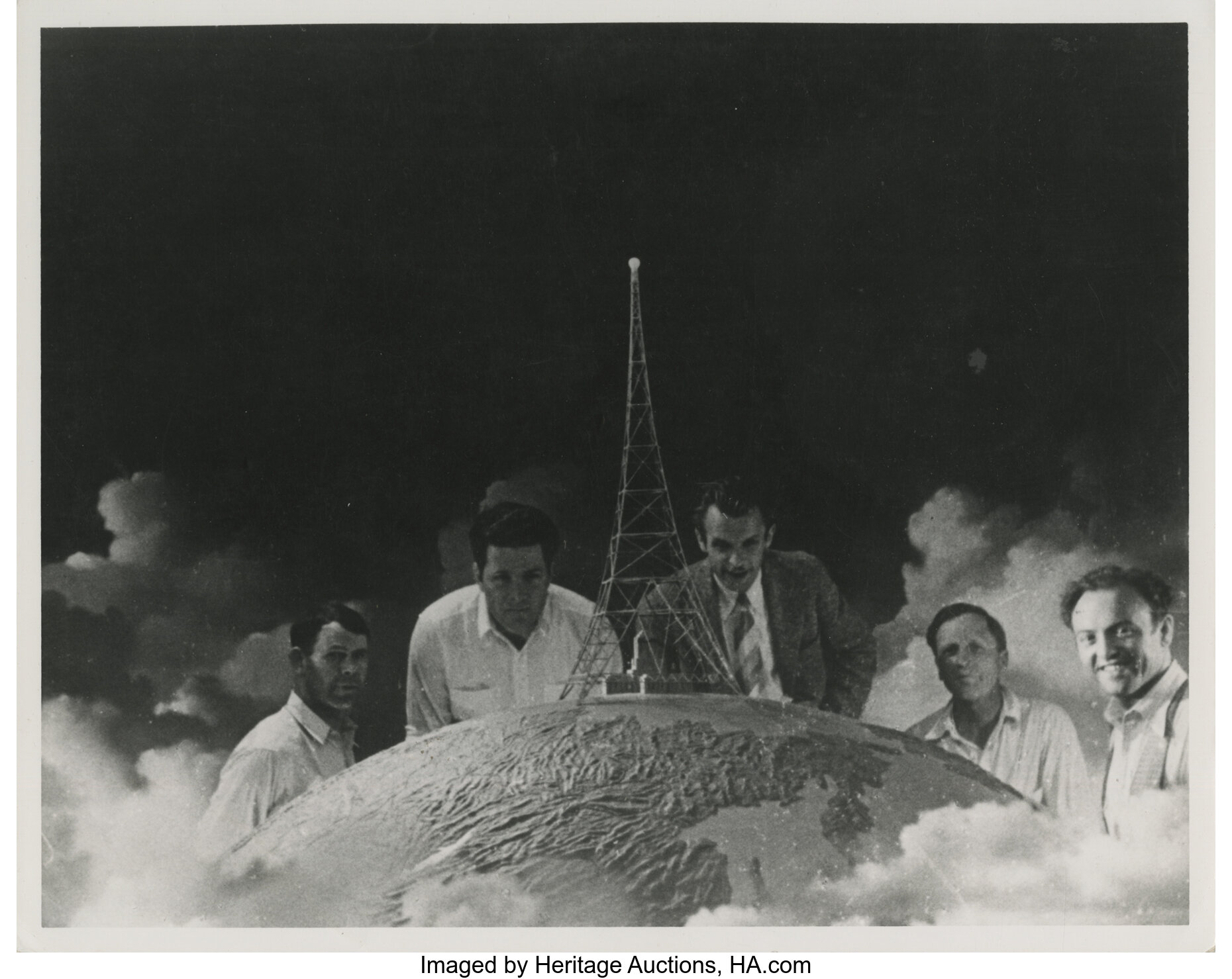 The making of the iconic RKO Globe logo photograph signed by Linwood ...