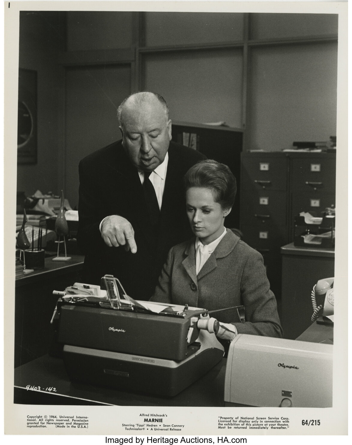 Alfred Hitchcock (18) photographs from his films.... Movie/TV | Lot ...