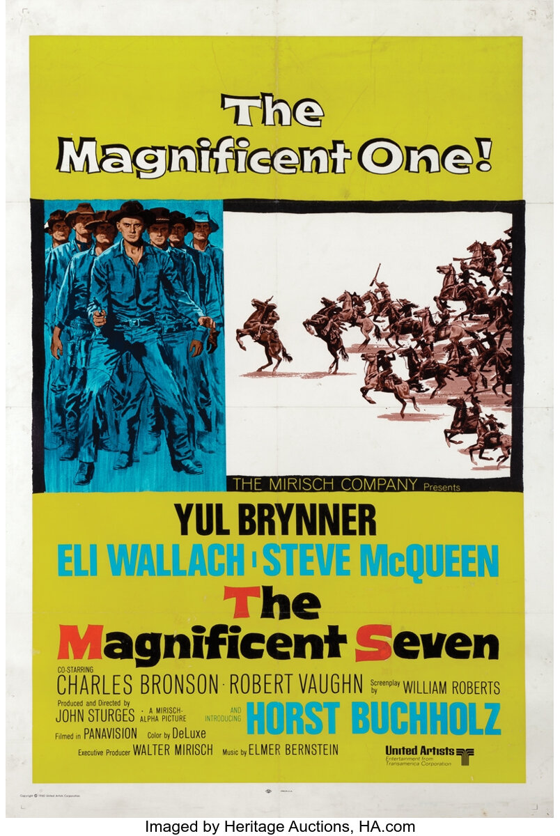 The Magnificent Seven 1-sheet poster.. ... Movie Posters | Lot #2166 ...
