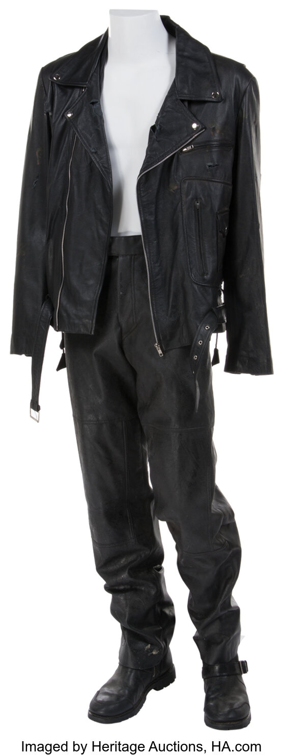 Arnold Schwarzenegger "Terminator" (3) piece signature outfit from ...