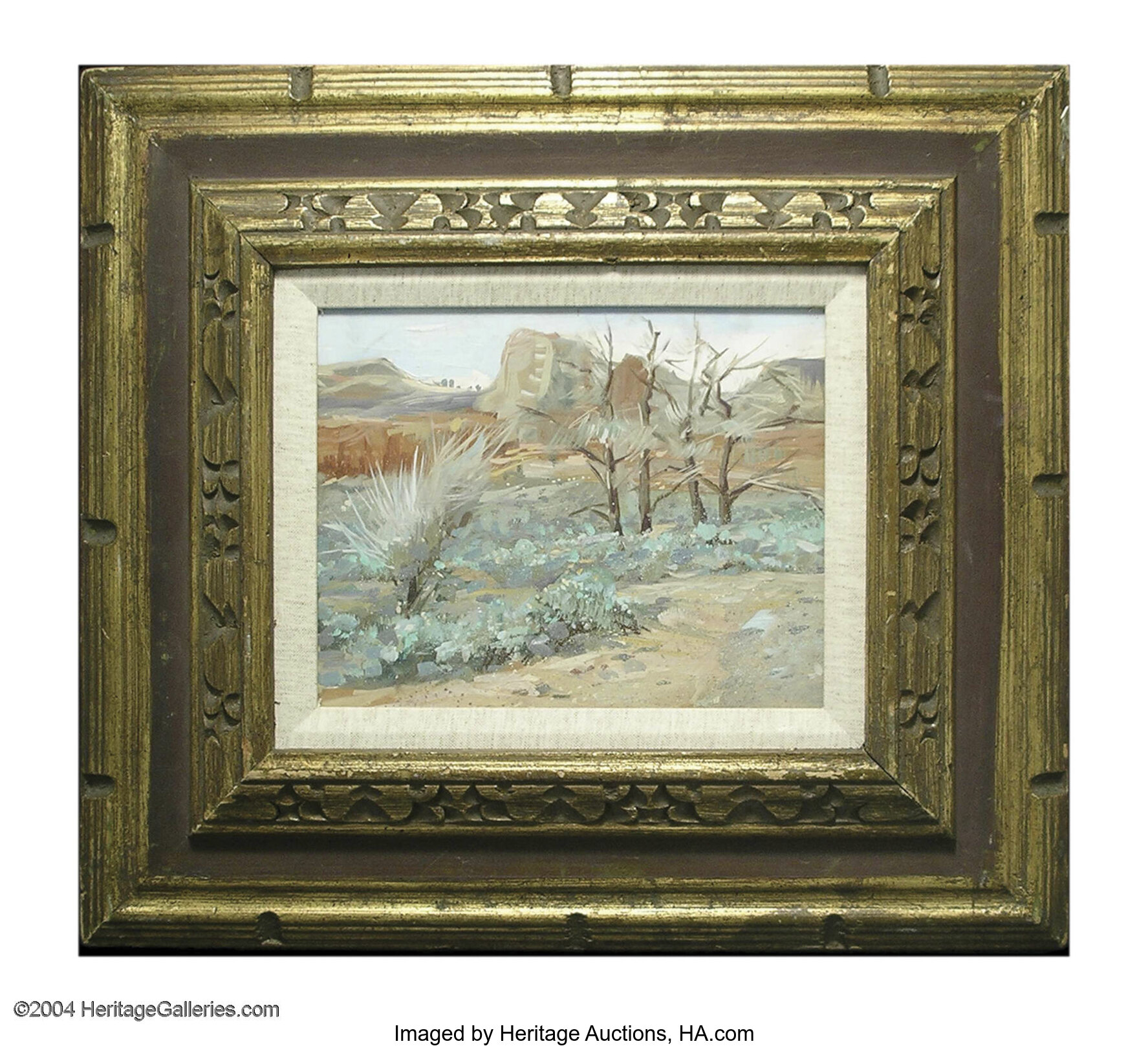 GERALD FAIRCLOUGH (Contemporary American). Desert Landscape, Utah ...