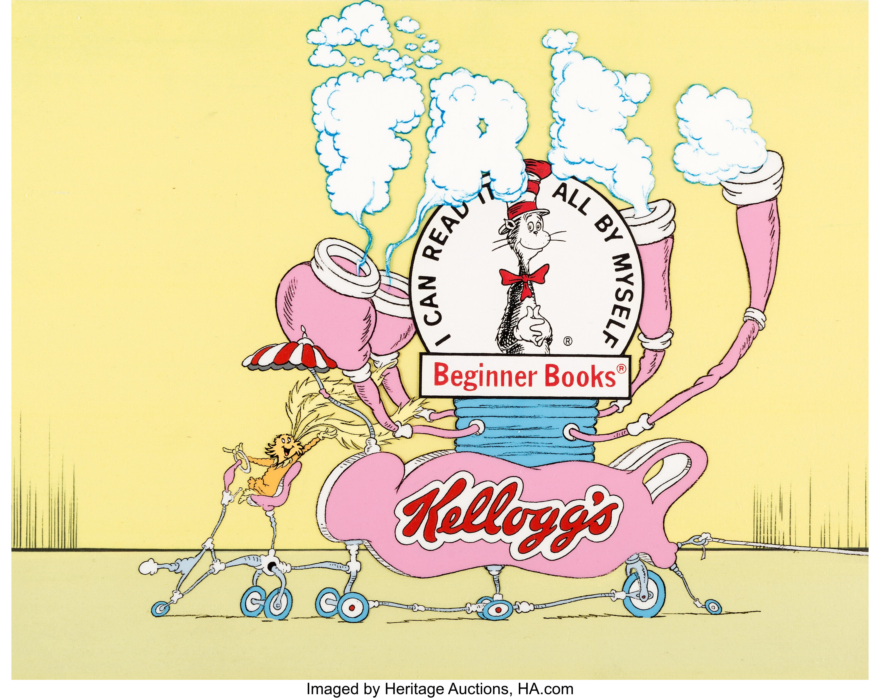 Dr. Seuss Beginner Books Television Commercial Production Cel Setup ...