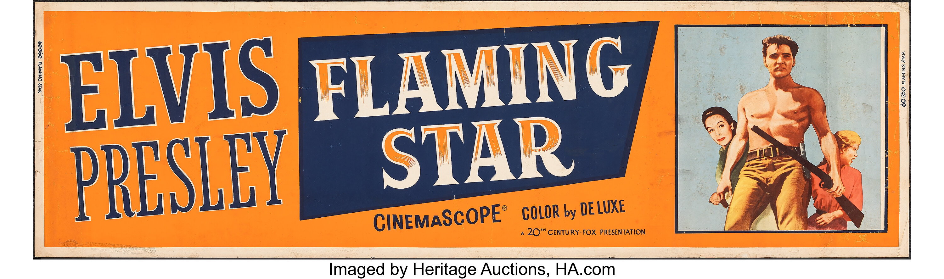 Flaming Star (20th Century Fox, 1960). Rolled, Fine. Silk Screen | Lot ...