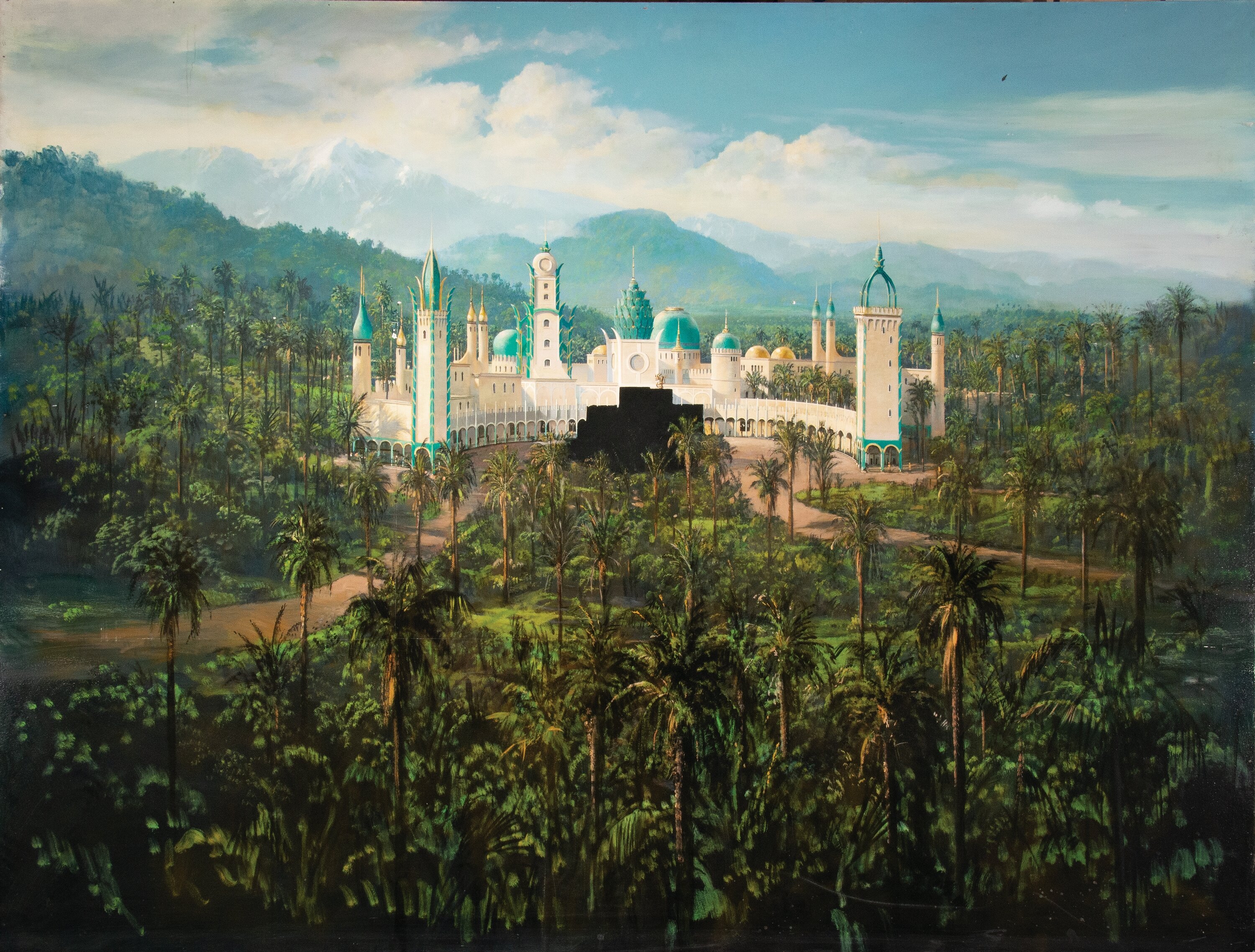 Coming to America Zamunda Palace Matte Painting (Paramount, | Lot ...