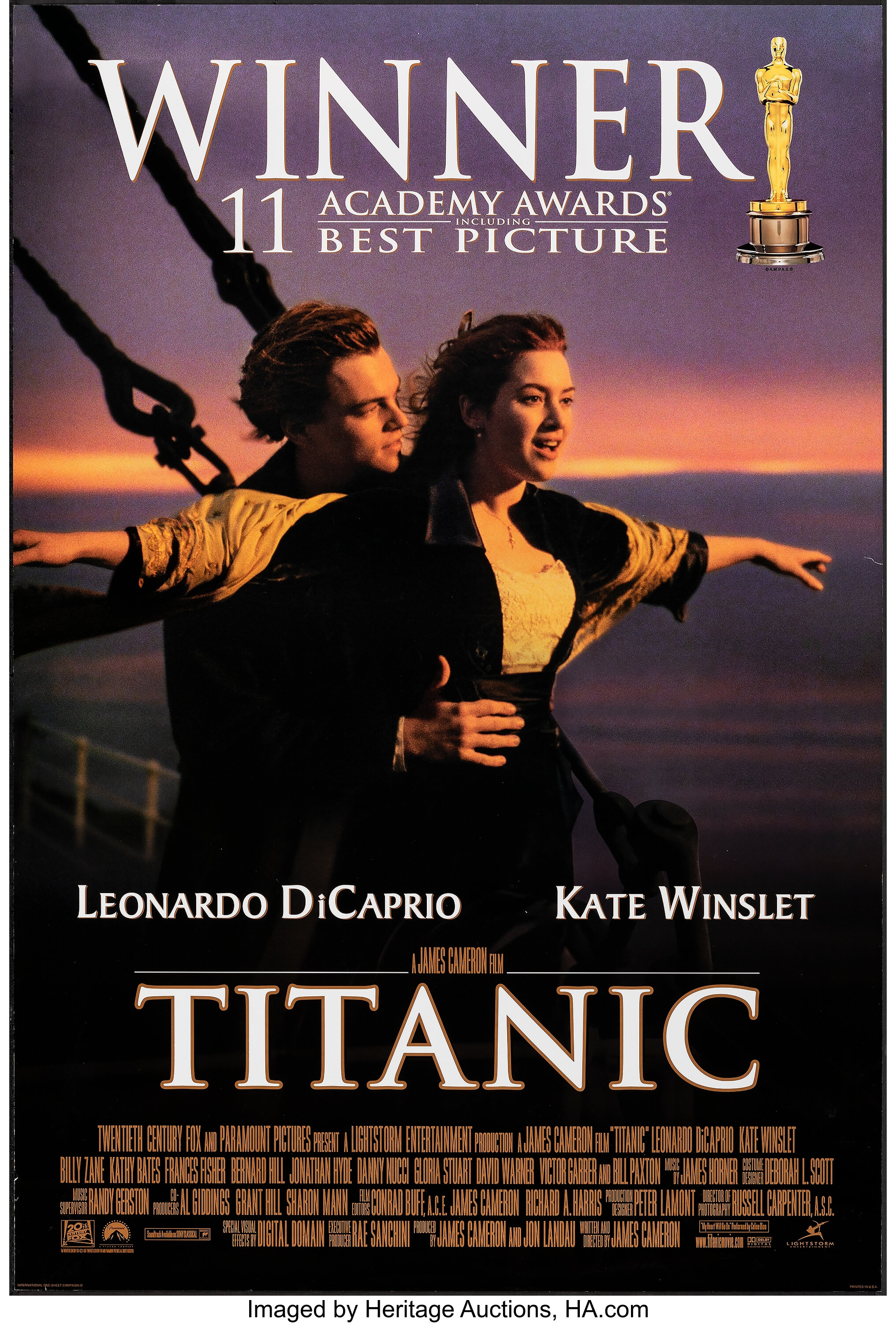 Titanic (20th Century Fox, 1997). Rolled, Very Fine. International ...