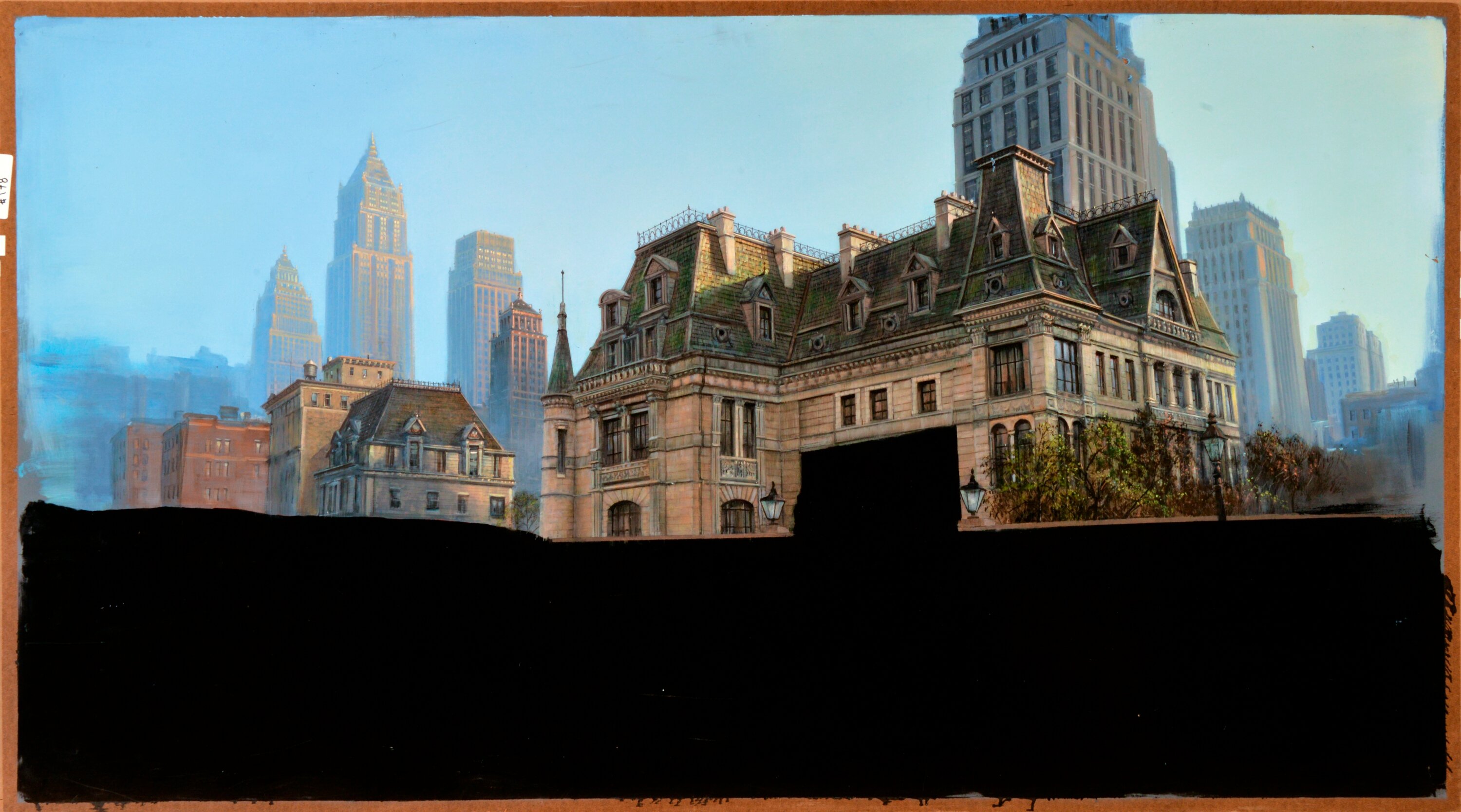 The Shadow Matte Painting of "Lamont Cranston Mansion – Day" | Lot ...