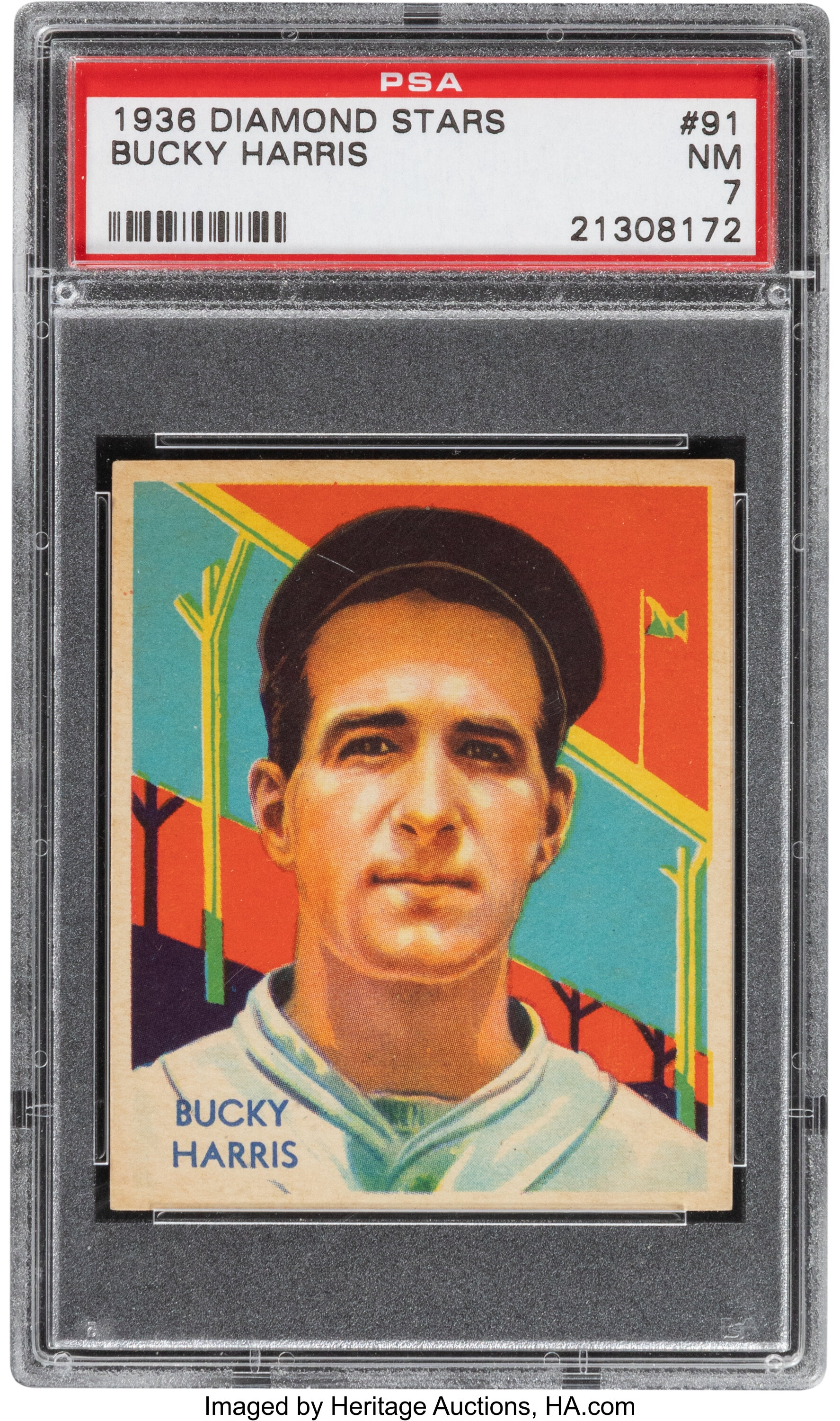 1934-36 Diamond Stars Bucky Harris #91 PSA NM 7. ... Baseball Cards ...