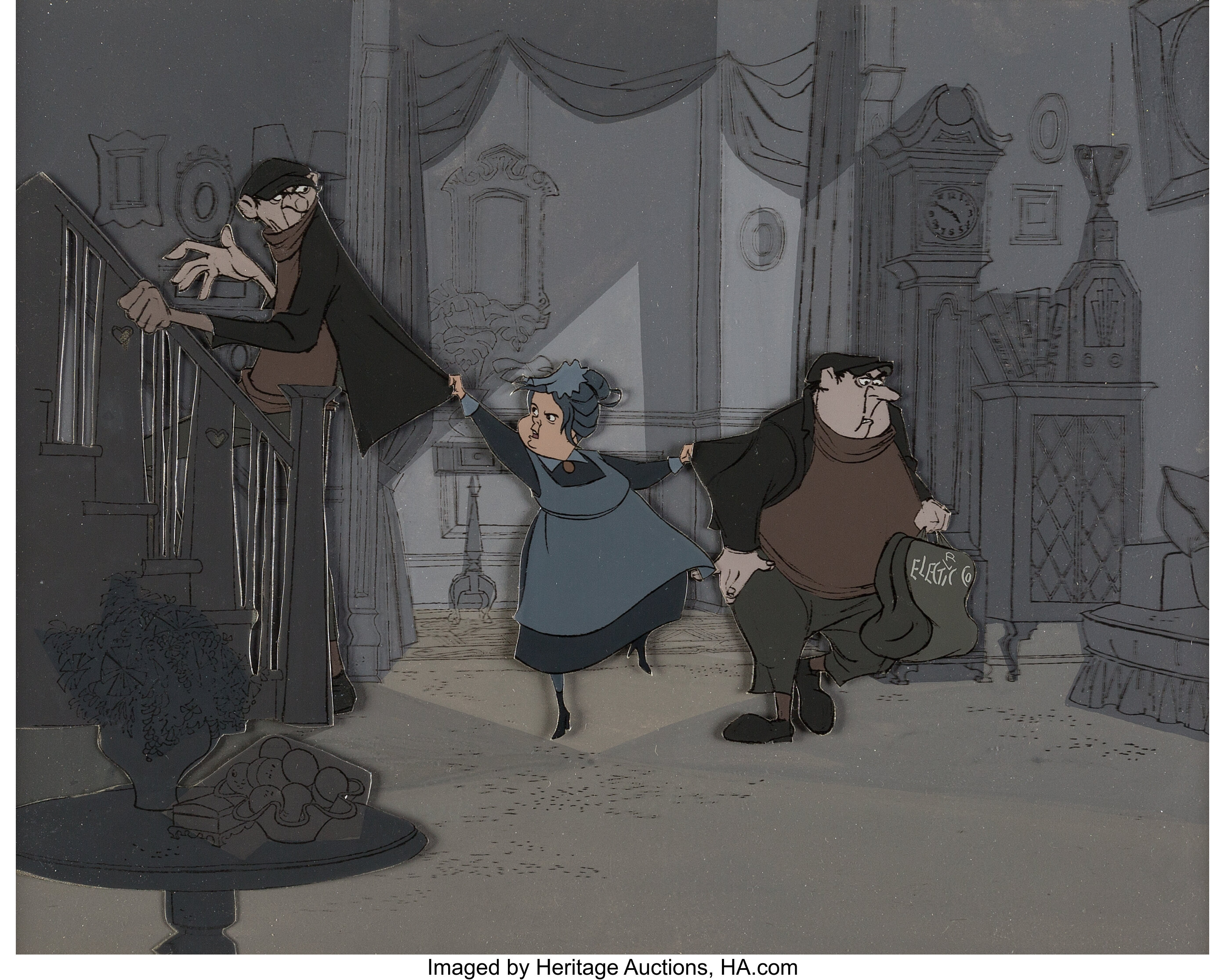 101 Dalmatians Jasper, Horace and Nanny Production Cel and Key | Lot ...