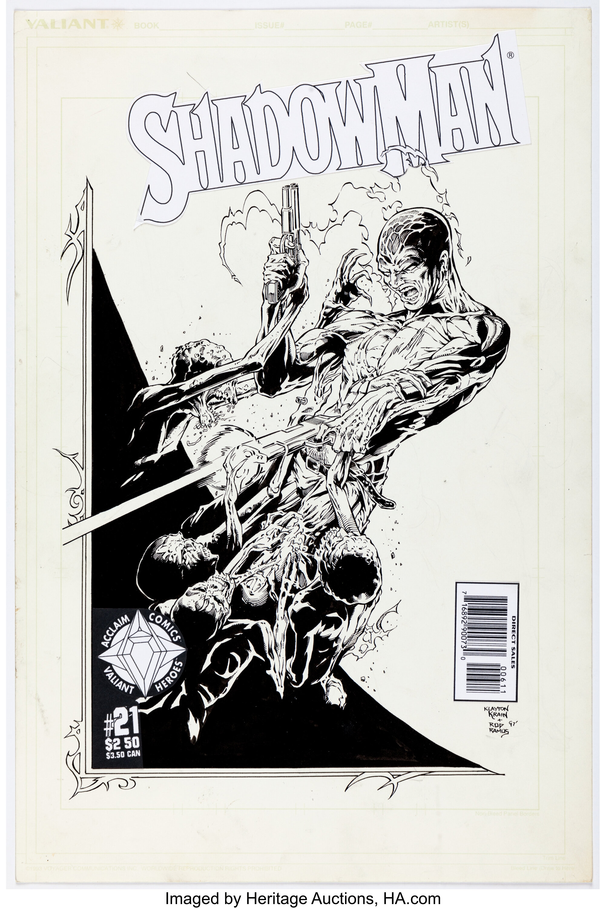 Clayton Crain (as Klayton Krain) and Rod Ramos Shadowman #21 | Lot ...