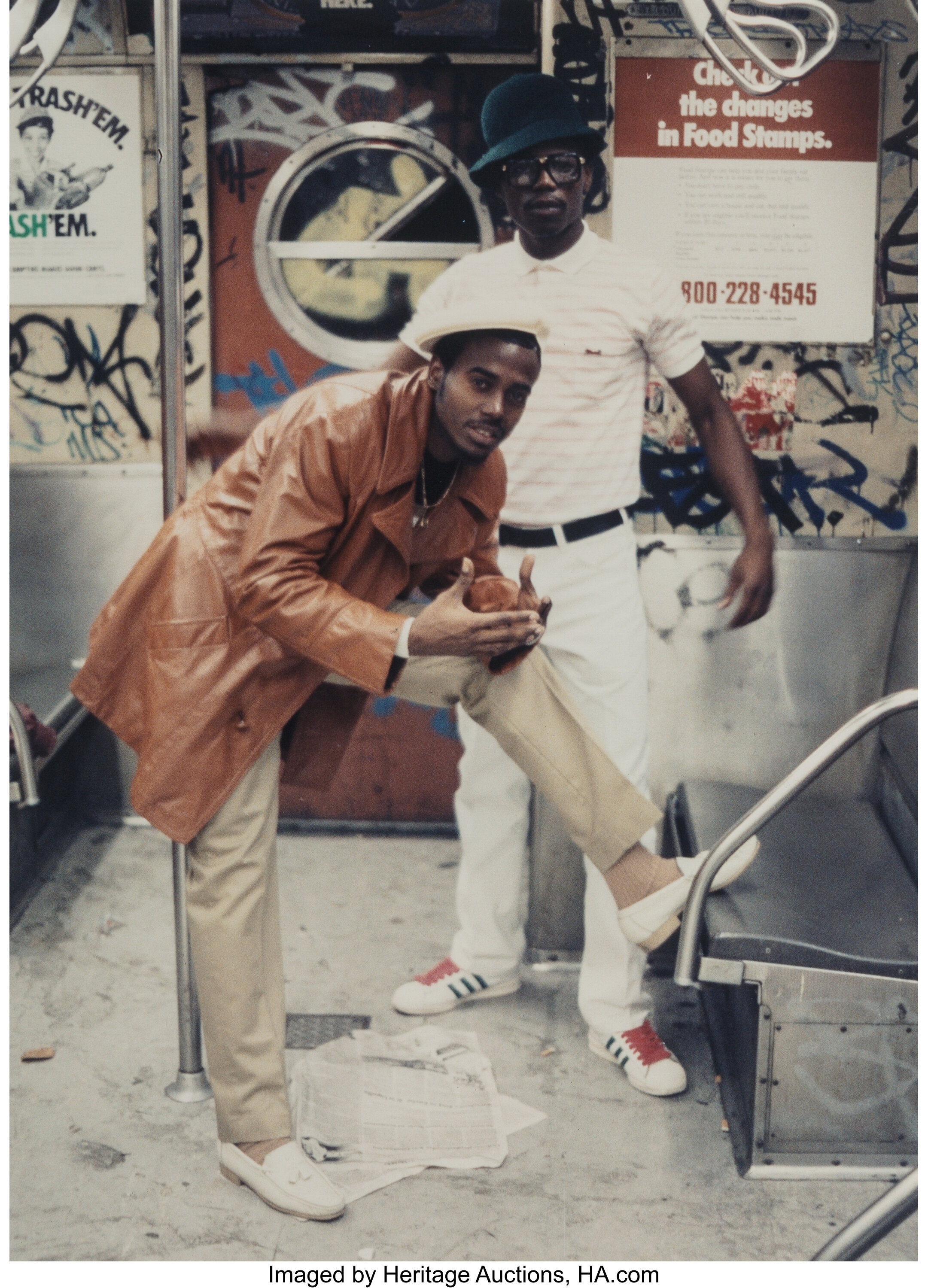 Jamel Shabazz (b. 1960). Number 2 Train, 1980. Dye coupler. 12 x | Lot ...