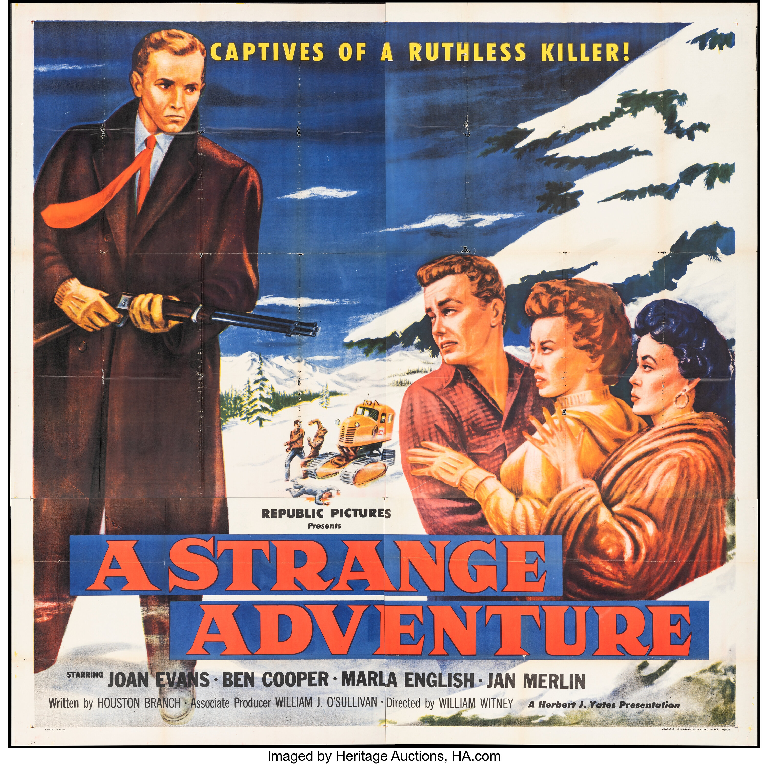 A Strange Adventure (Republic, 1956). Folded, Fine/Very Fine. Six | Lot ...