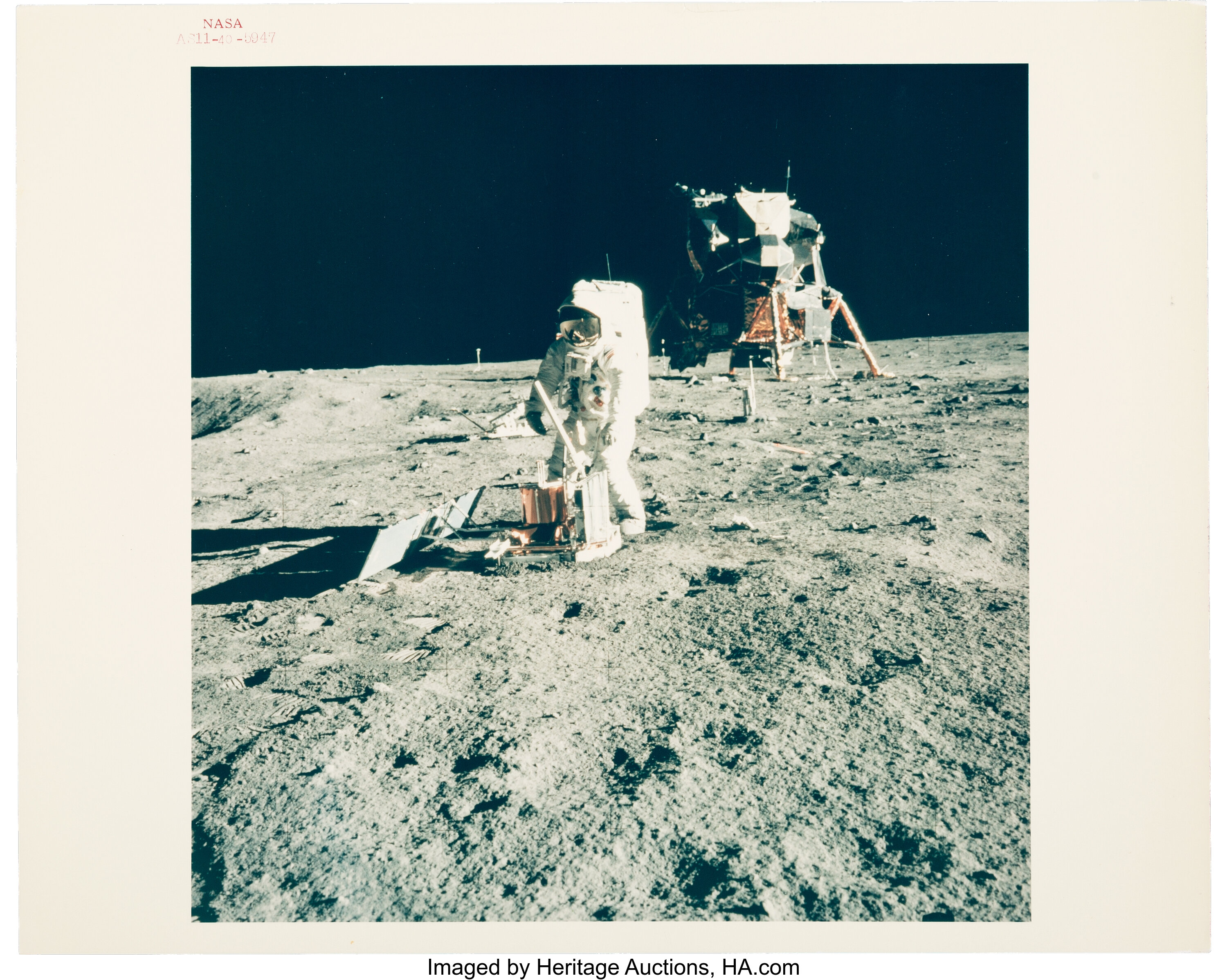 Apollo 11 Vintage NASA "Red Number" Color Photo, Image | Lot #71217 ...