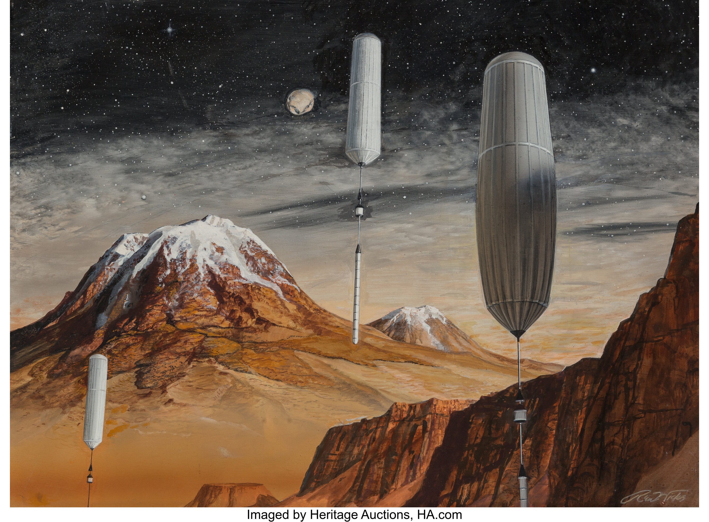 Ren Wicks (American, 1911-1998). Meteor and Mars Series 2, from the ...