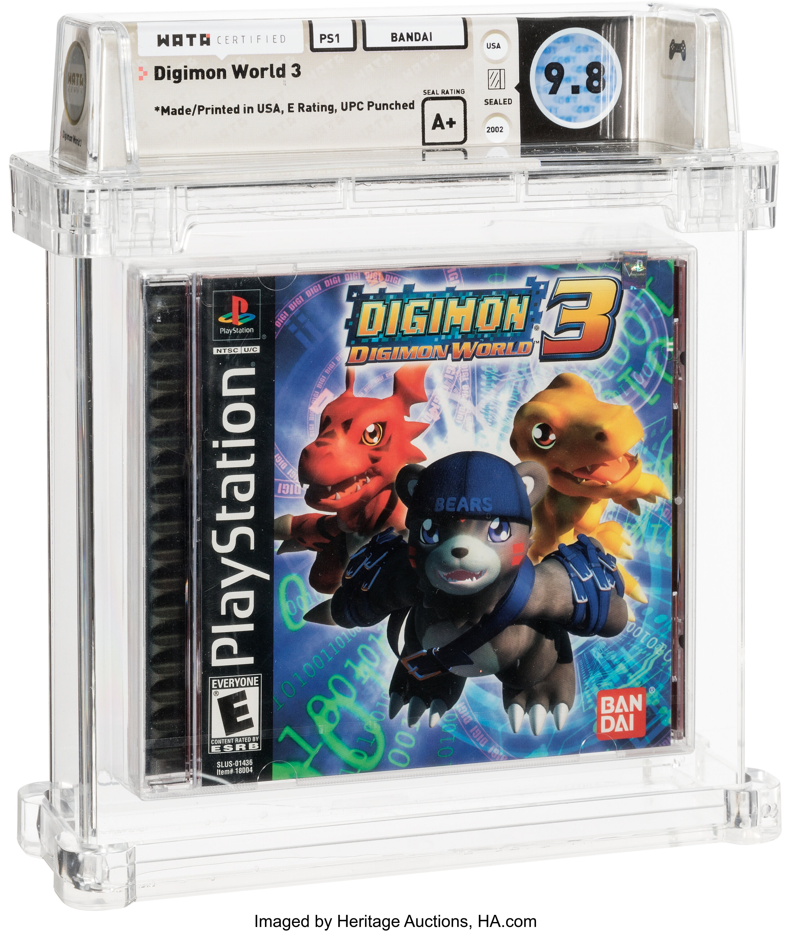 Digimon World 3 - Wata 9.8 A+ Sealed [Sony Security Label, | Lot #29310 ...