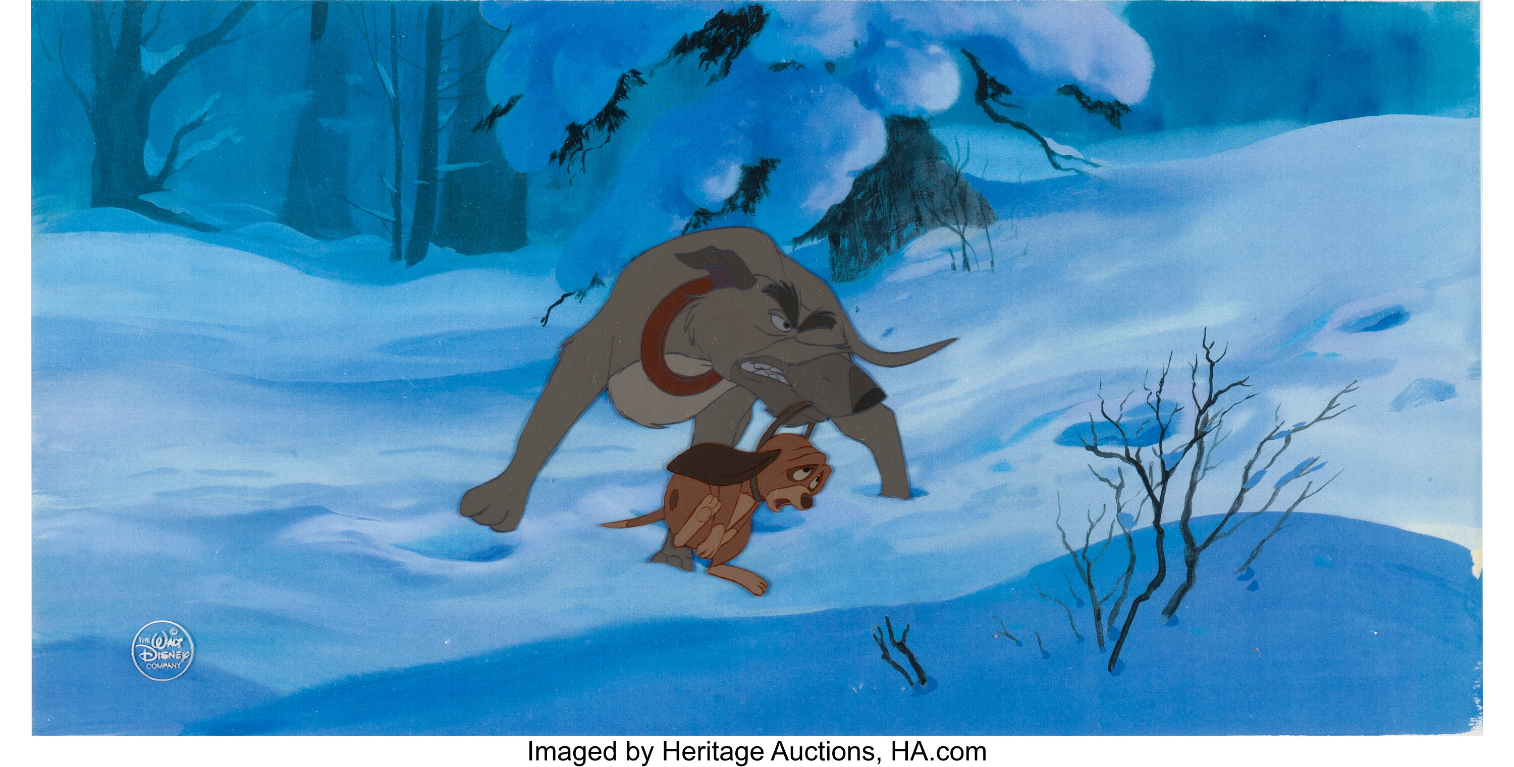 The Fox and the Hound Copper and Chief Production Cel (Walt Disney ...