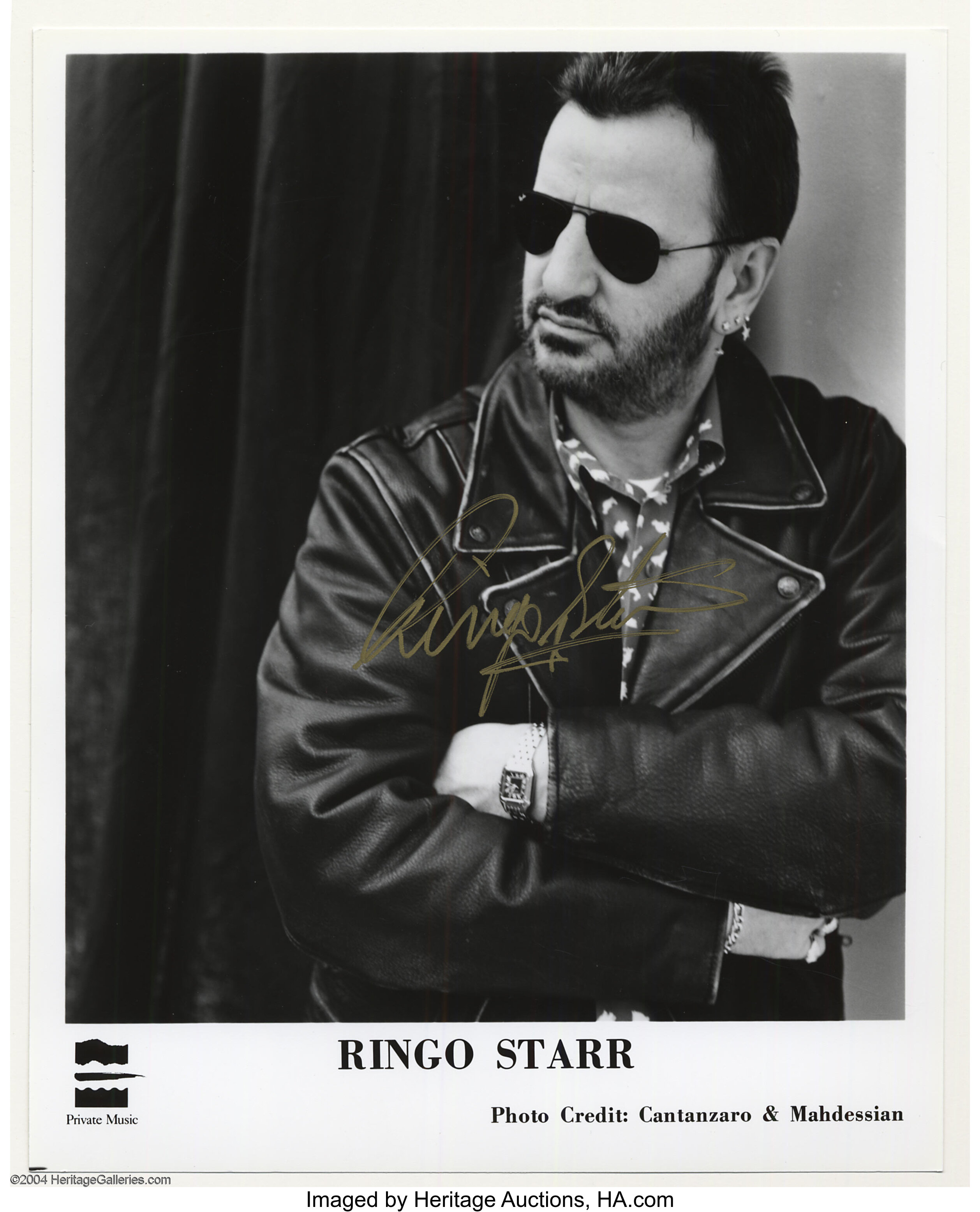 Ringo Starr Signed 8 x 10 Photo with Full Signature.... Music | Lot ...