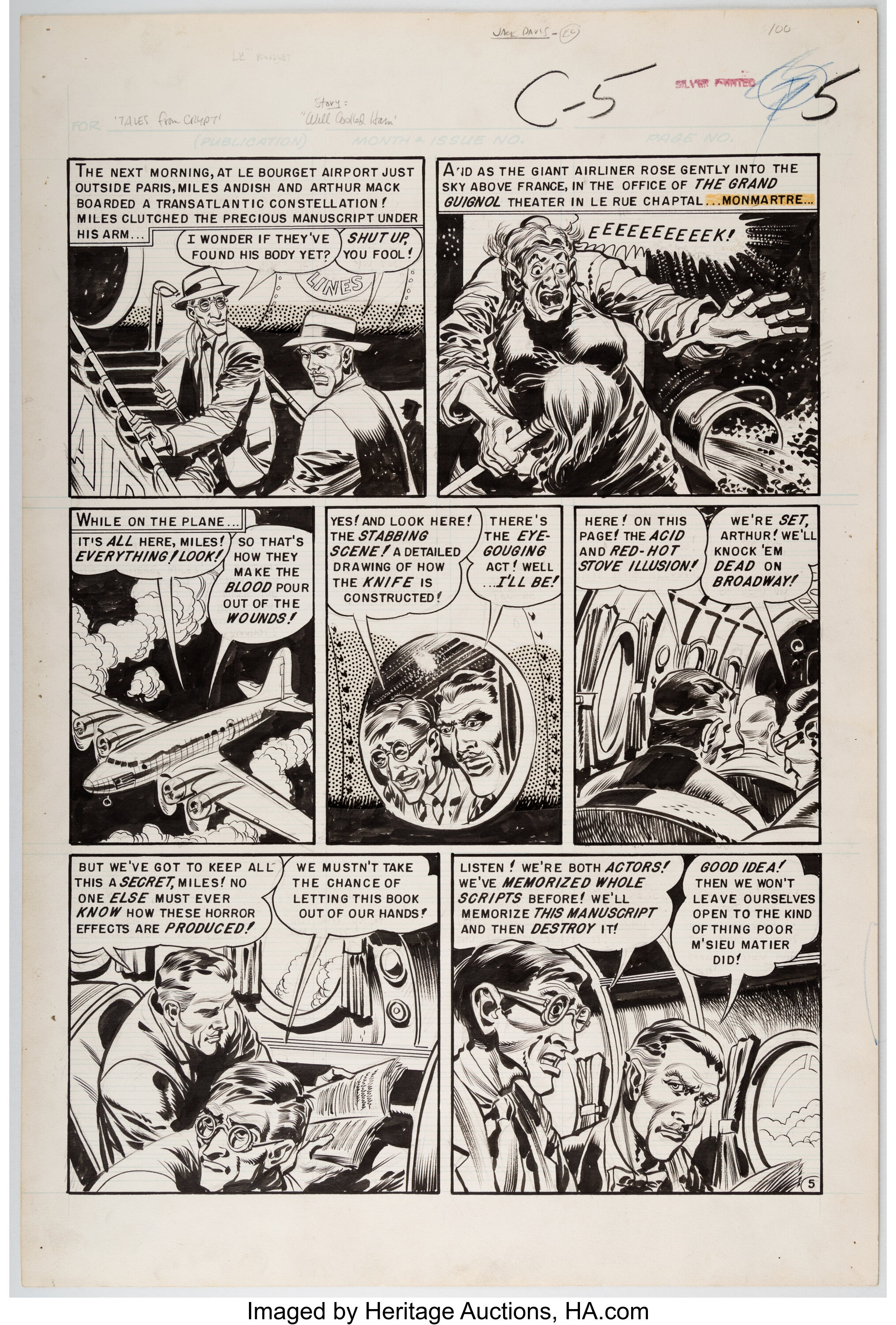 Jack Davis Tales from the Crypt #27 Story Page 5 Original Art (EC ...