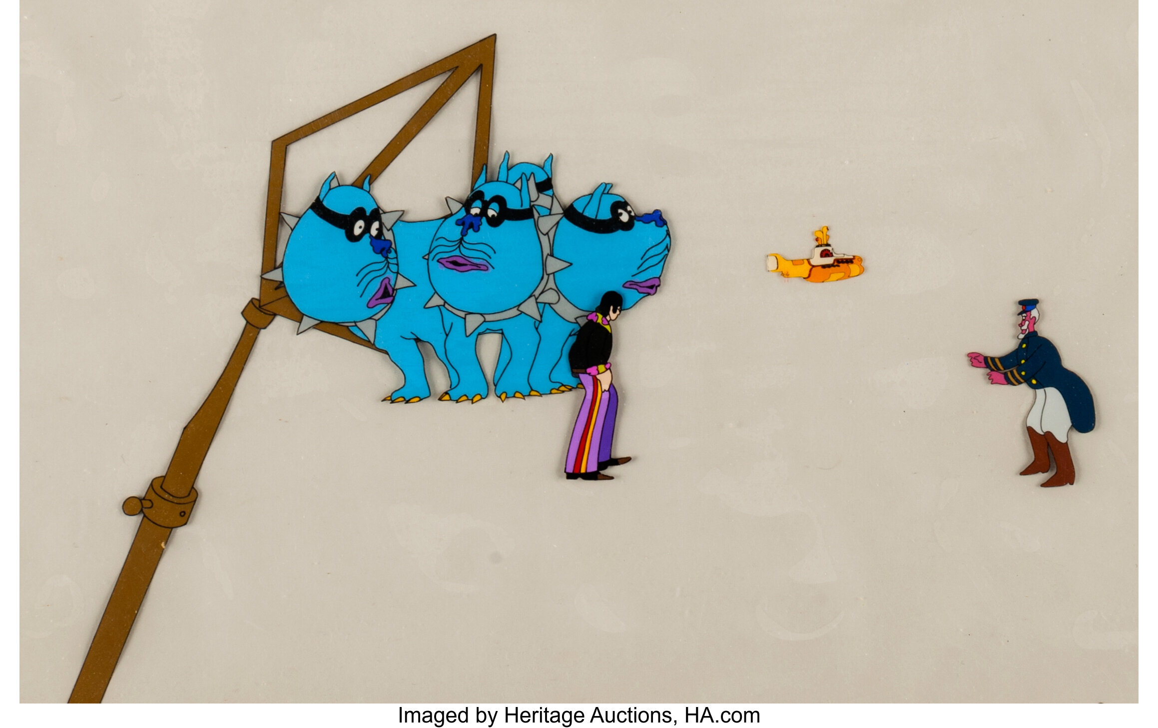 The Beatles Yellow Submarine John Lennon, Old Fred, Submarine and | Lot ...