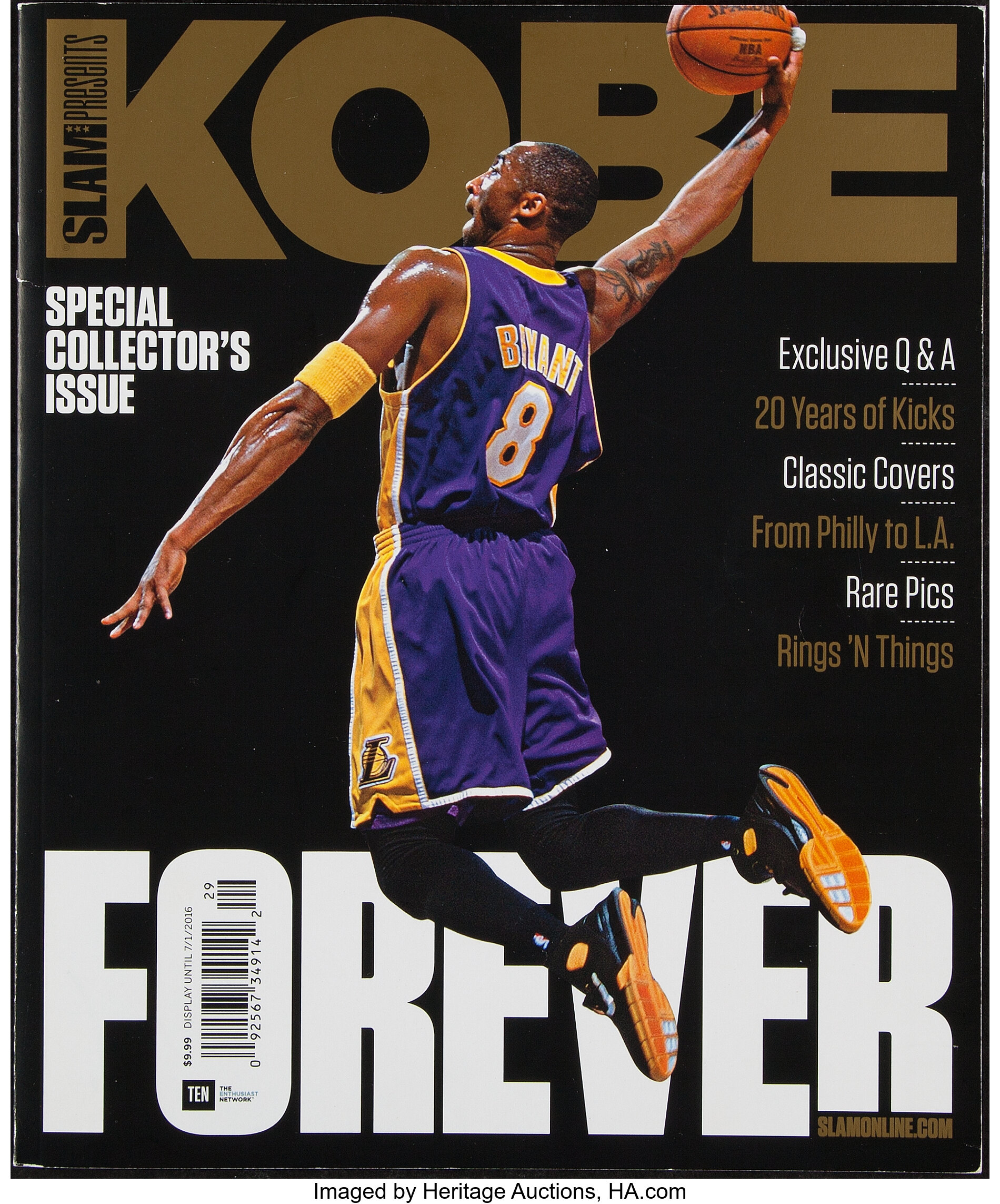 2016 "Slam Magazine" Kobe Bryant Special Issue. ... Basketball | Lot ...